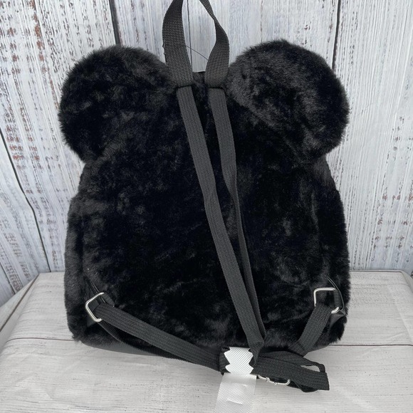Disney | Bags | Nwt Disney Soft Fuzzy Furry Backpackbookbag Wadjustable ...